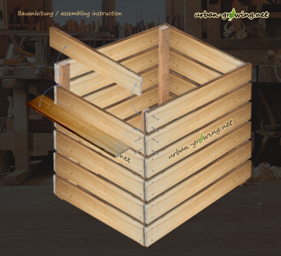 Komposter selbst bauen / Bauanleitung Komposter - Gartentipps ...